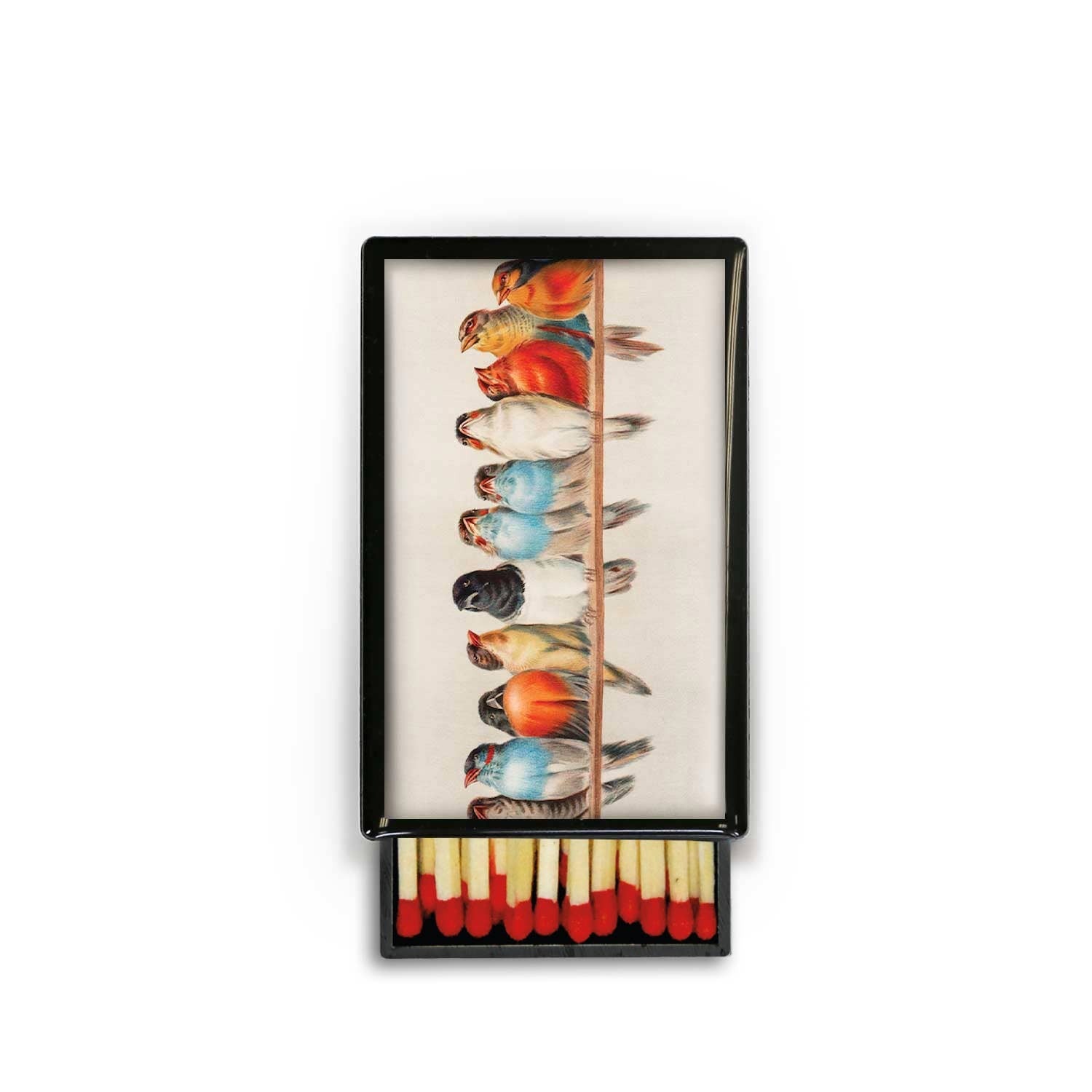 Small Match Box - Birds on a Wire