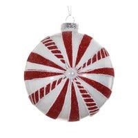 Candy Cane Ball Ornament