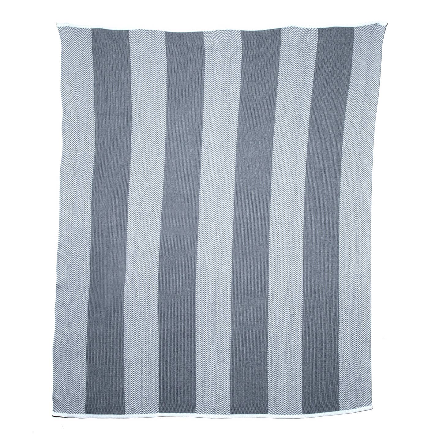 Eco Poly Herringbone Stripe/Grey